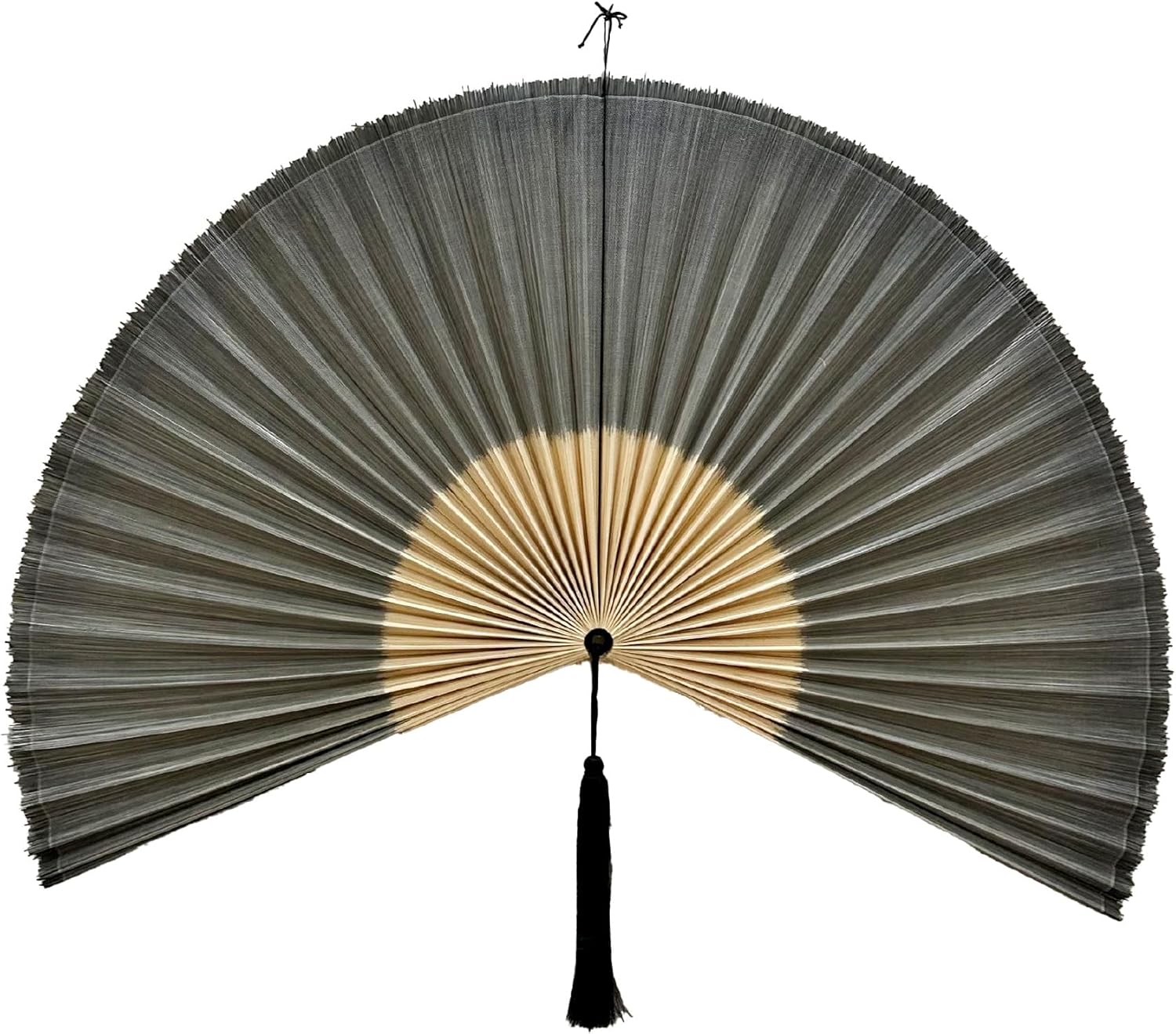 Amazon.com: MadeTerra S Bamboo Rustic Fan Wall Decor | Bamboo folding ...