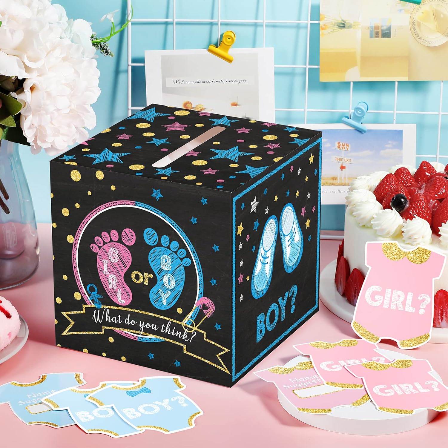 Saintrygo Baby Gender Reveal Voting Box with 50 Australia | Ubuy