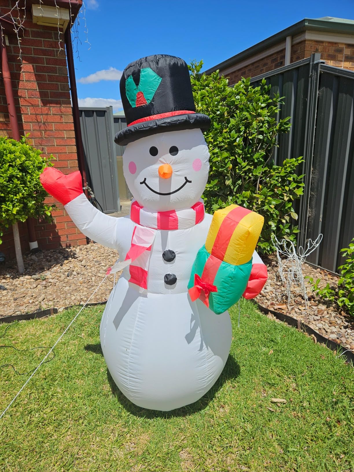 SAILESI 150CM Christmas Inflatable Snowman, Christmas Decoration Blow ...