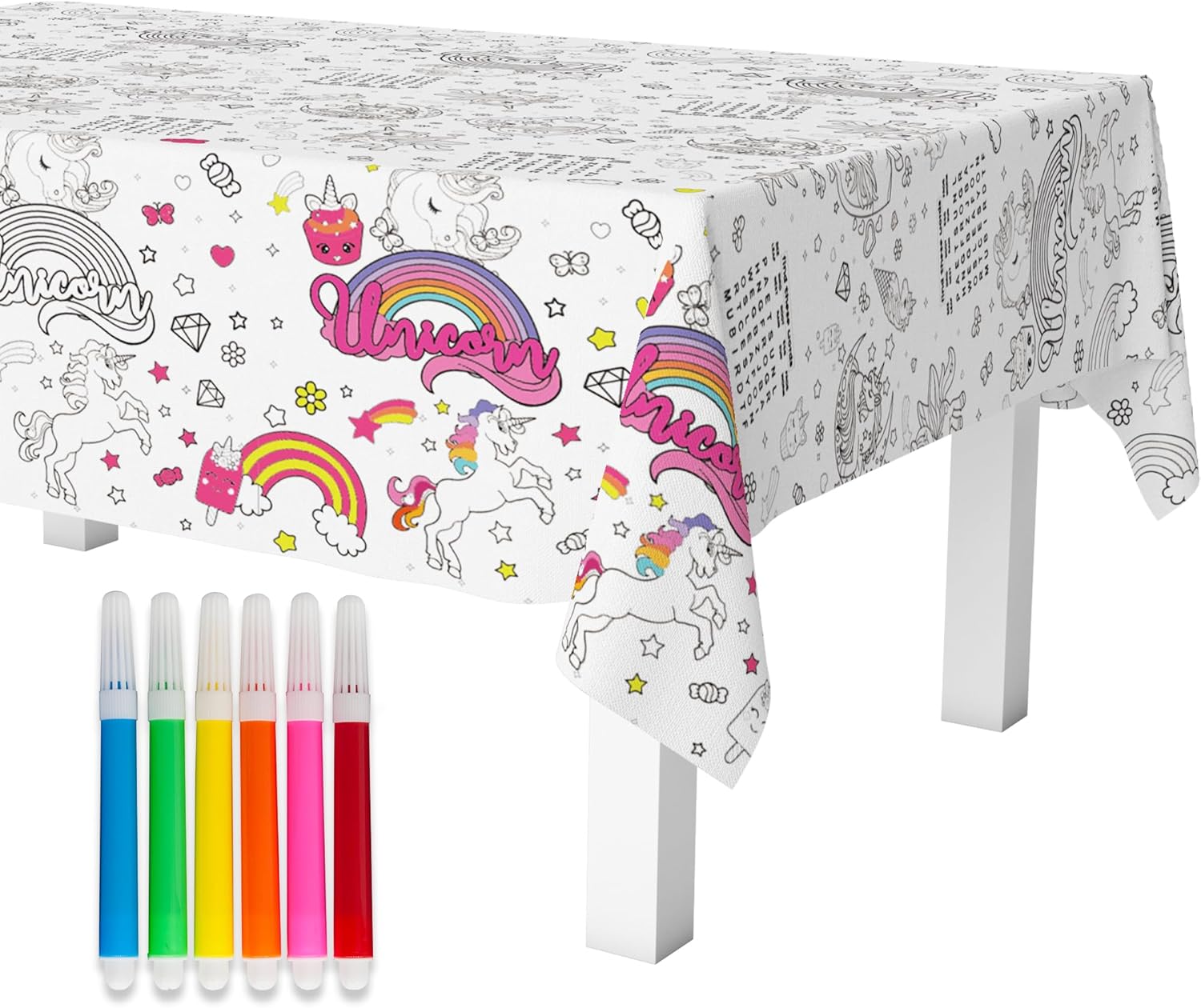 Amazon.com: Giant Unicorn Coloring Poster for Kids, 54x108 Inch Unicorn ...