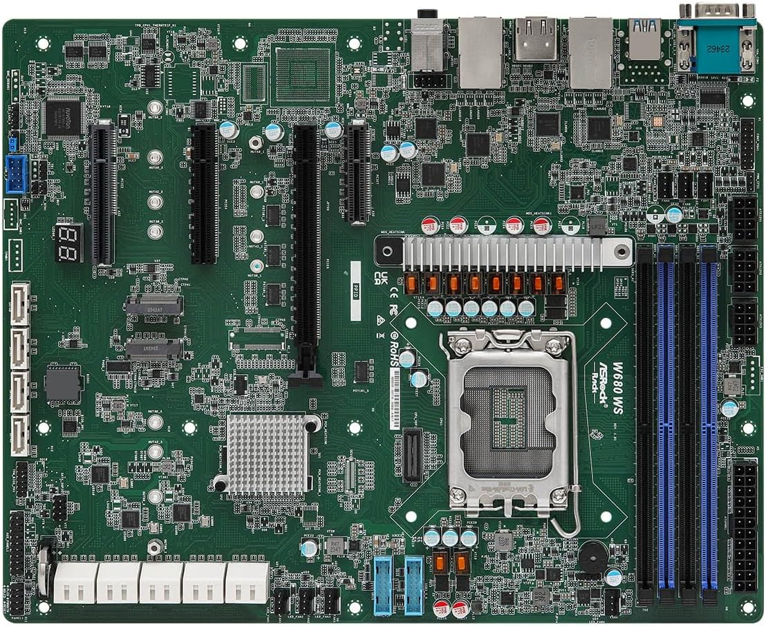 Amazon.com: ASRock Rack Server Motherboard W680 WS ATX Workstation ...