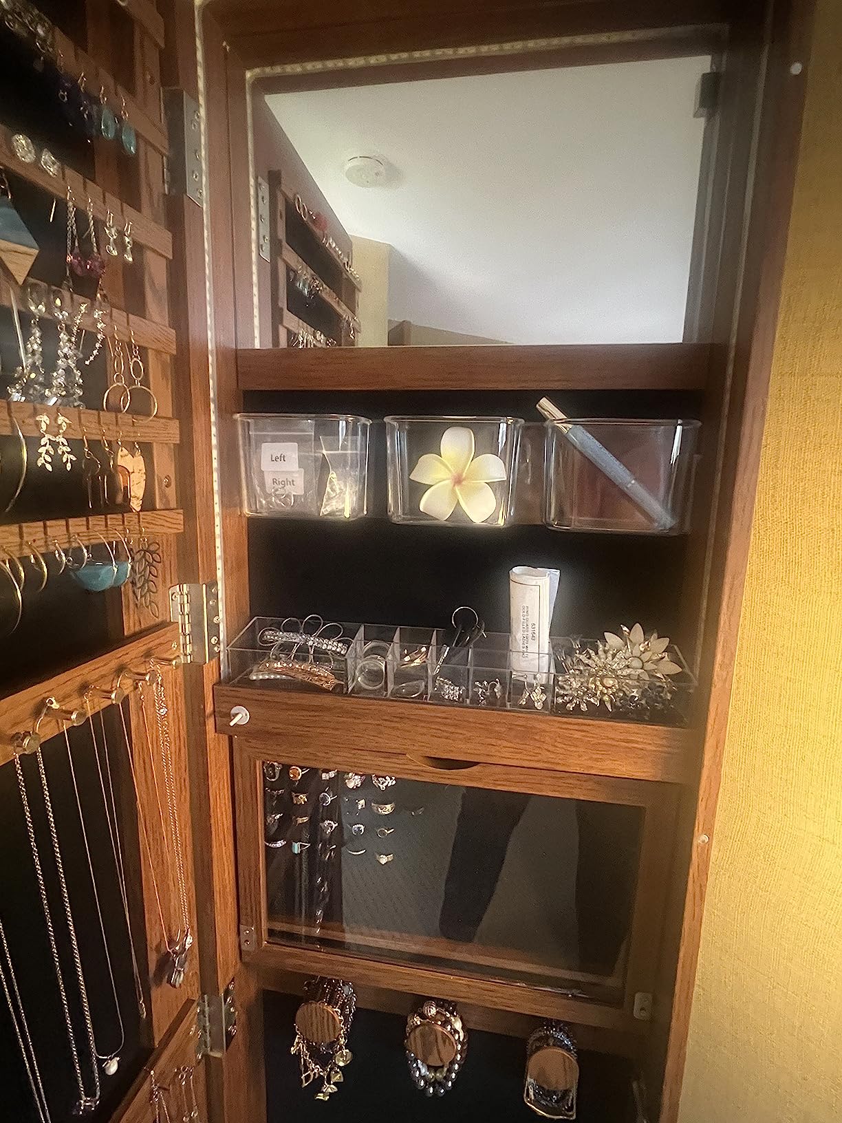 $42/mo - Finance CHARMAID LED Mirror Jewelry Cabinet Armoire 360 ...