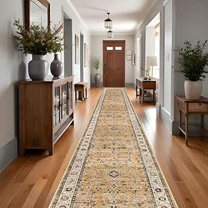 Amazon.com: Washable Runner Rug 3x20 - Hallway Runner Rug Kitchen Rugs ...