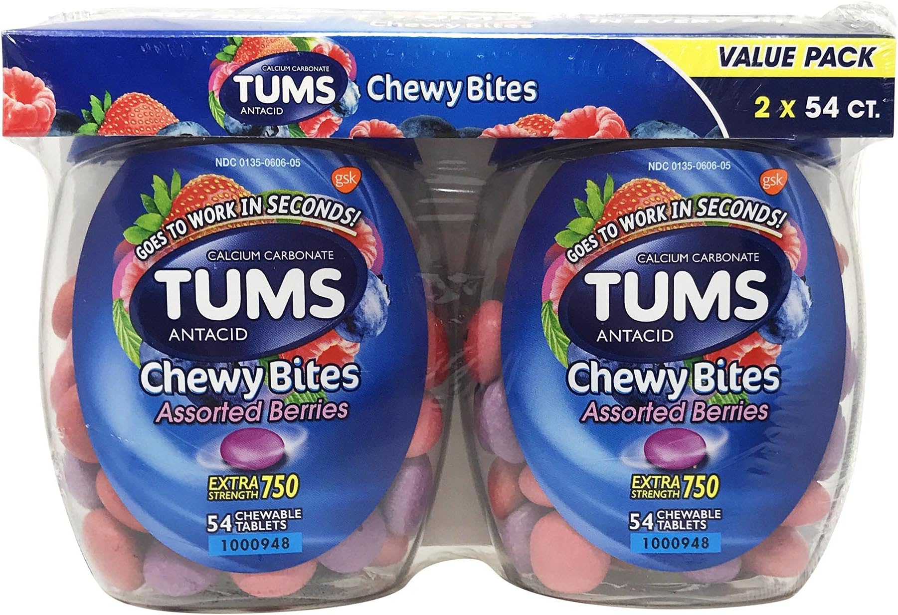 Amazon.com: TUMS Chewy Bites Extra Strength Antacid Tablets for ...