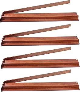 Amazon.com: usamjtable 18" Natural Color Wooden American Mahjong Racks ...