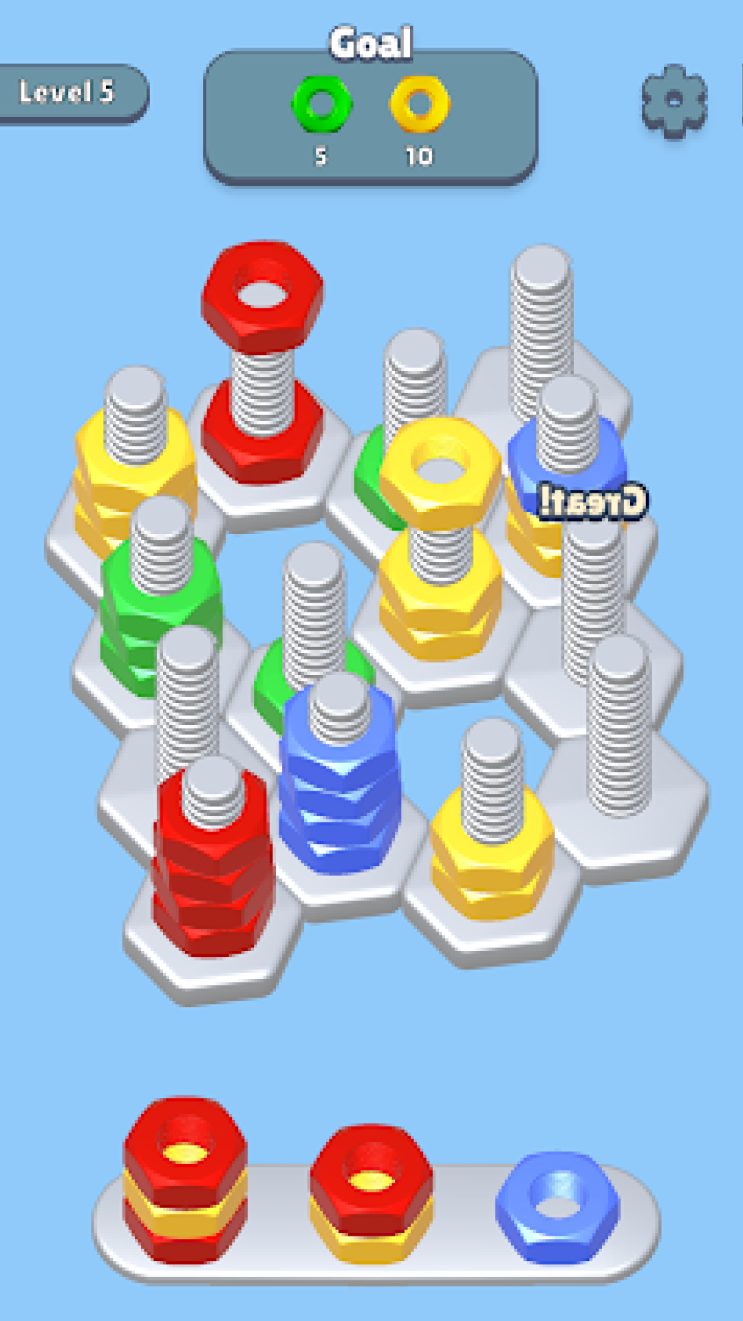 Bolt Sorting Asmr Puzzle - Nut Sorting ASMR Puzzle - Bolting Sort ASMR ...