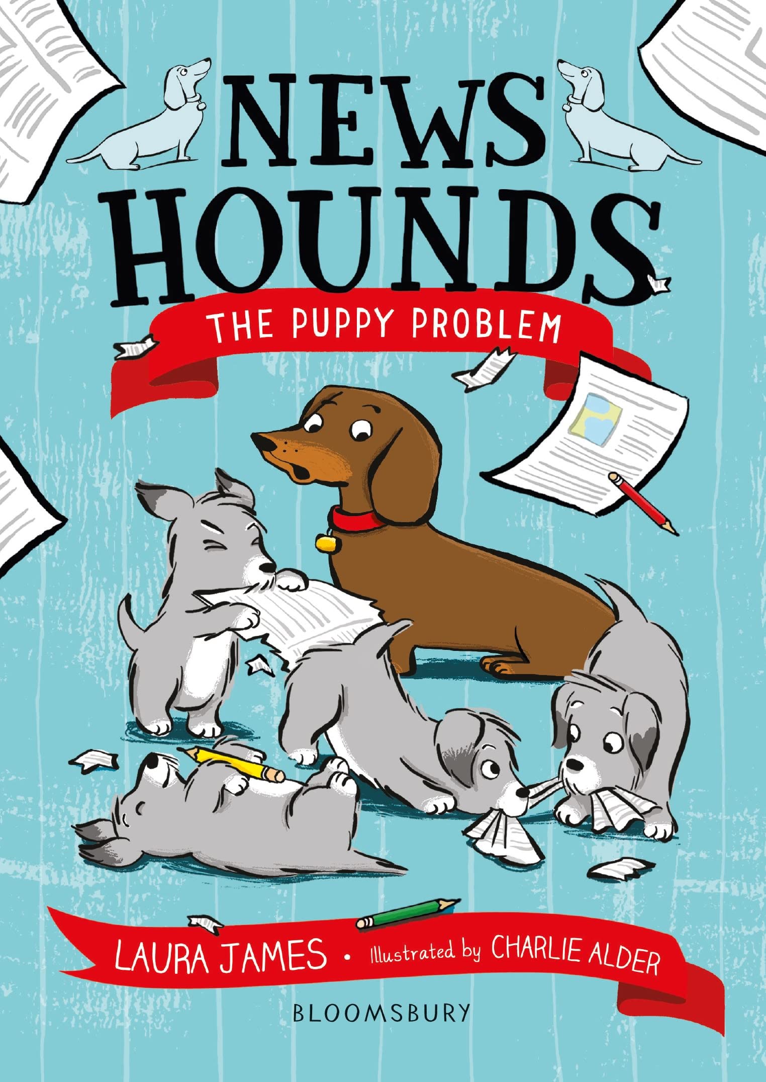 Amazon.com: News Hounds: The Puppy Problem: 9781526620545: James, Laura ...