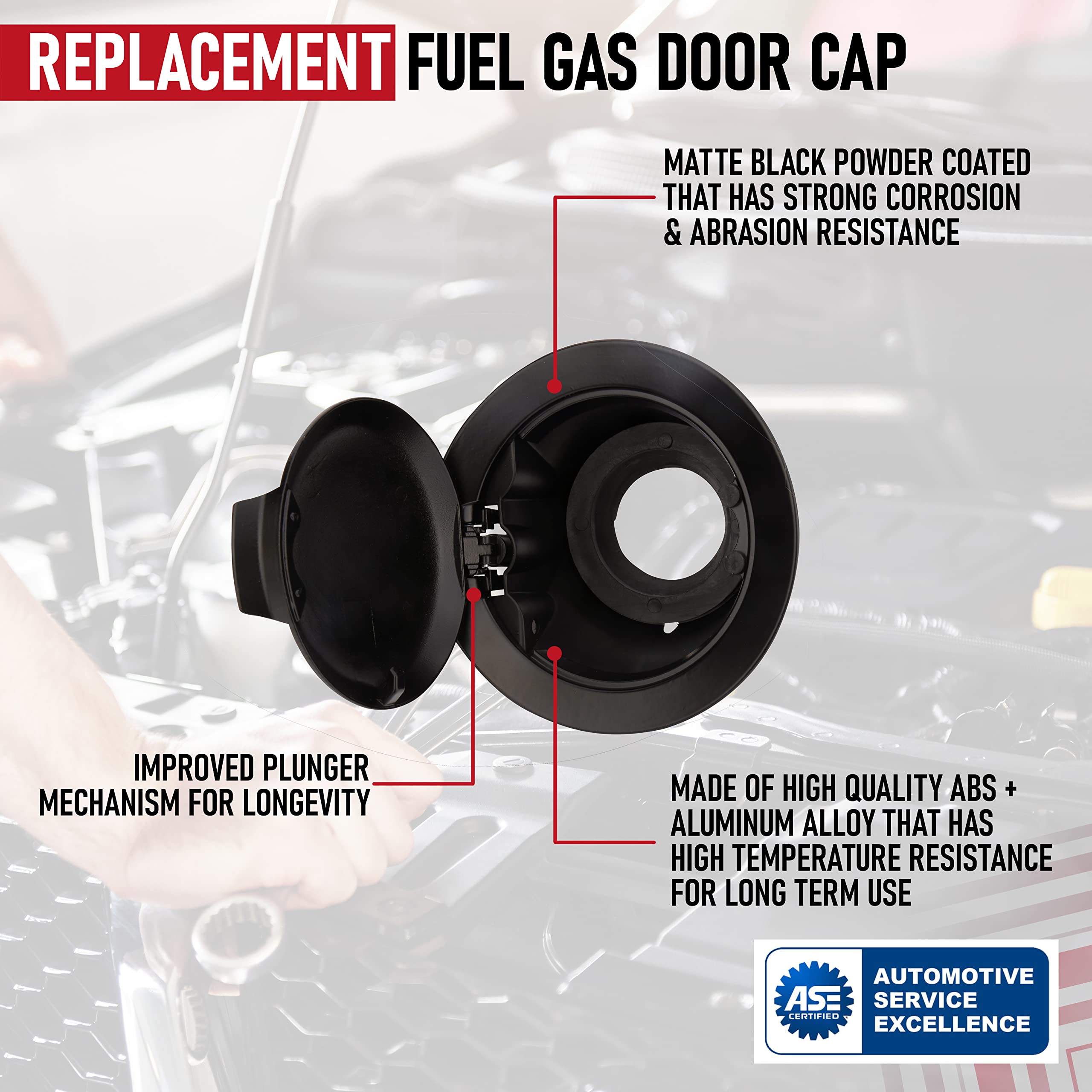 Vapor Emission Cap Replacement Fuel Gas Door For Dodge Challenger 2008 ...