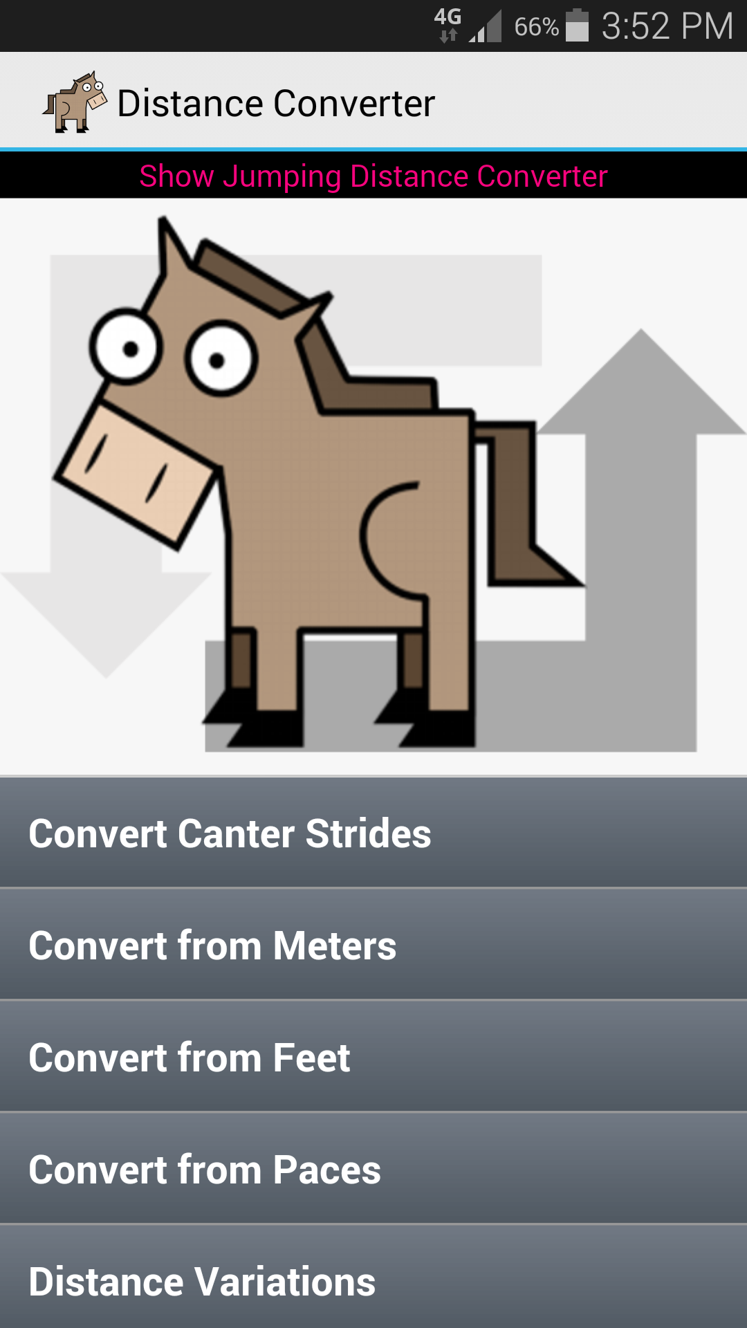 Aplicación Show Jumping Distance Converter en Amazon Appstore