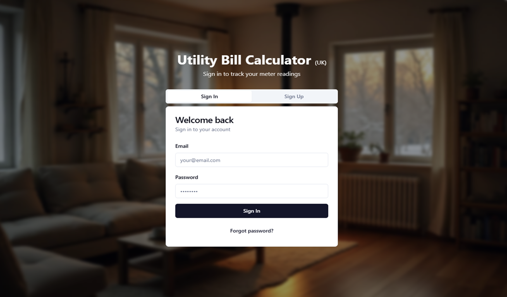 Utility Bill Calculator (uk) - App on Amazon Appstore