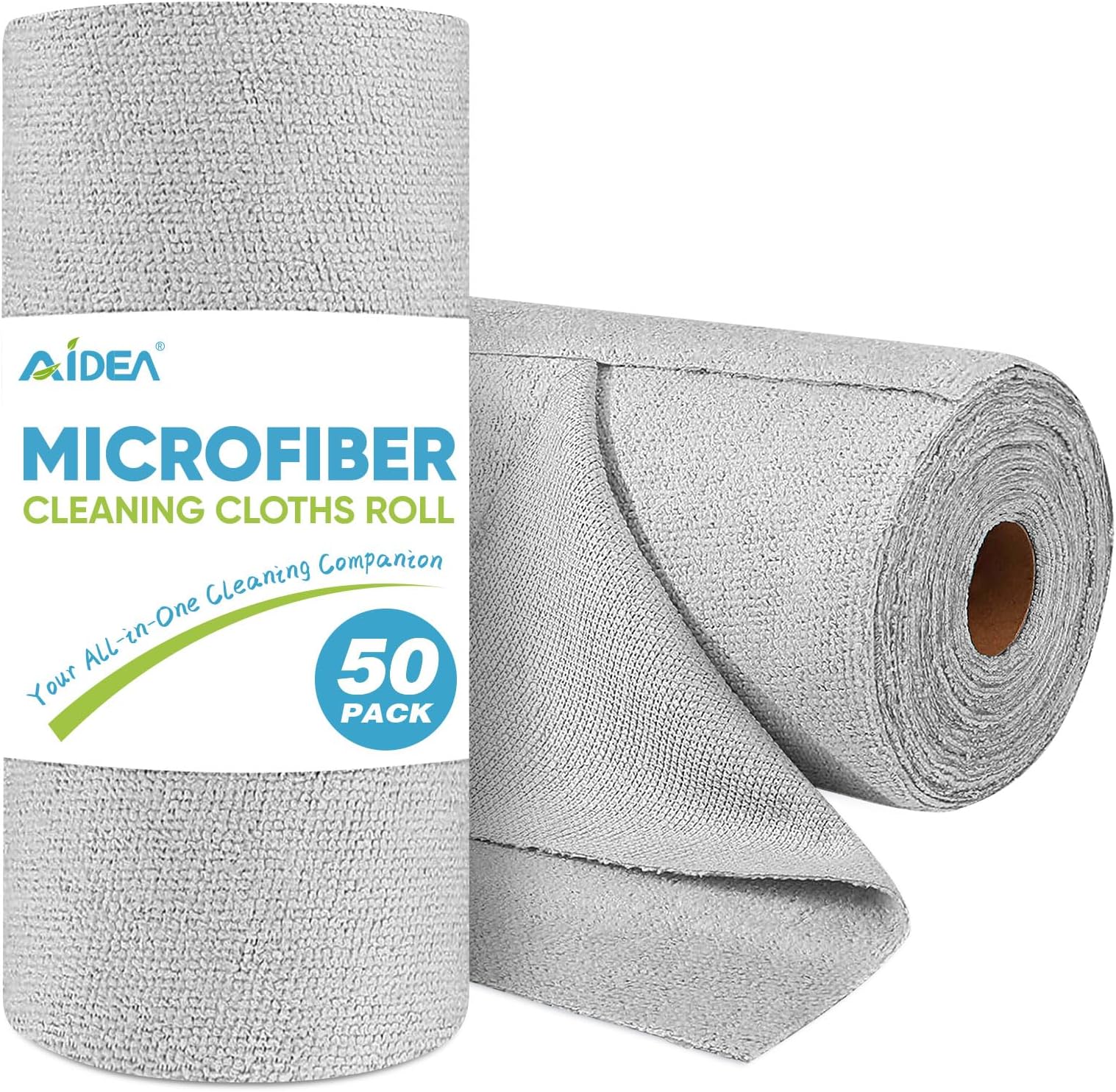 Amazon.com: KitchLife Microfiber Cleaning Cloth Roll - Tear-Away Towels ...