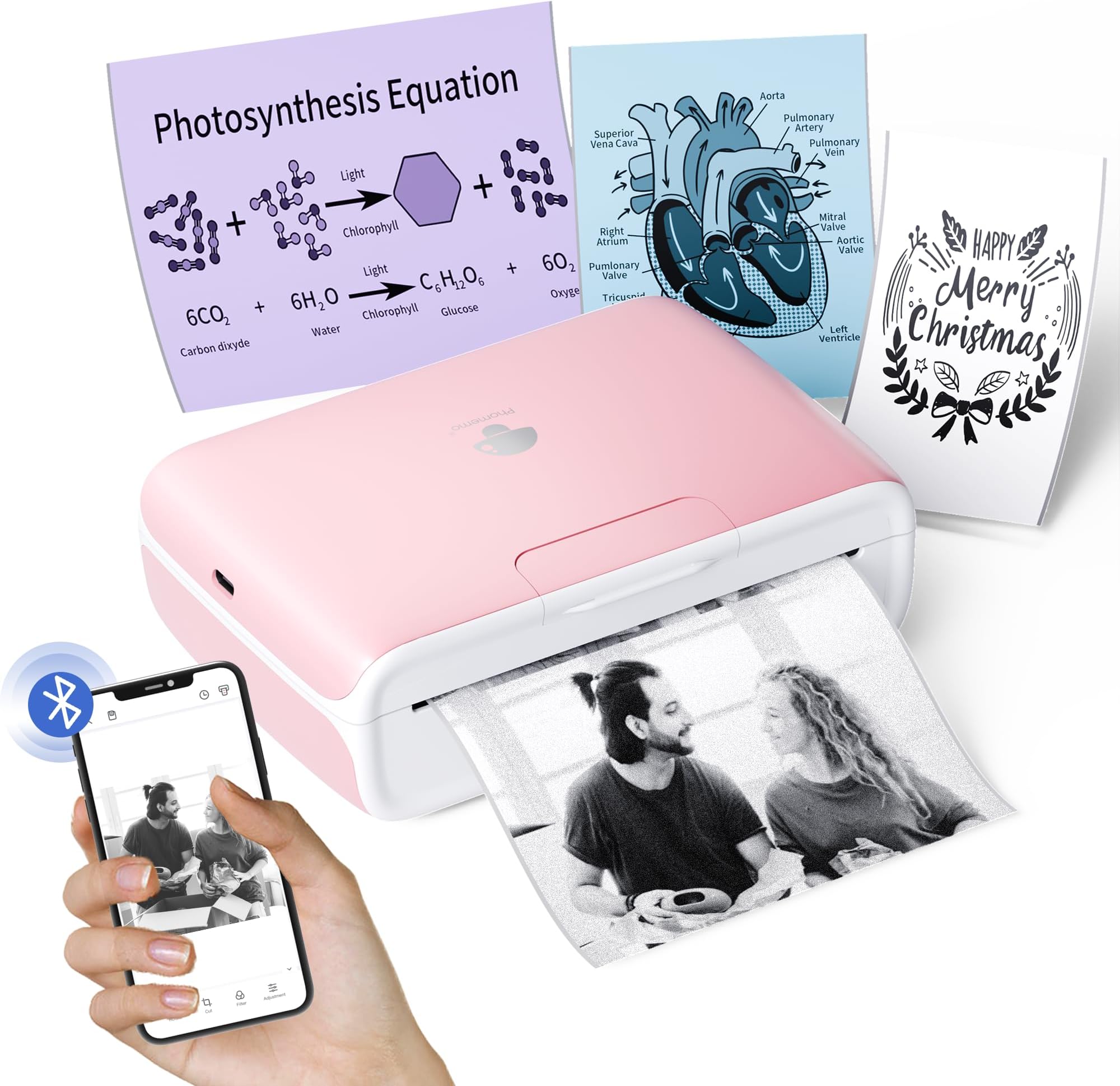 Phomemo M04S 110mm Mini Portable Printer - Portable Thermal Printer ...