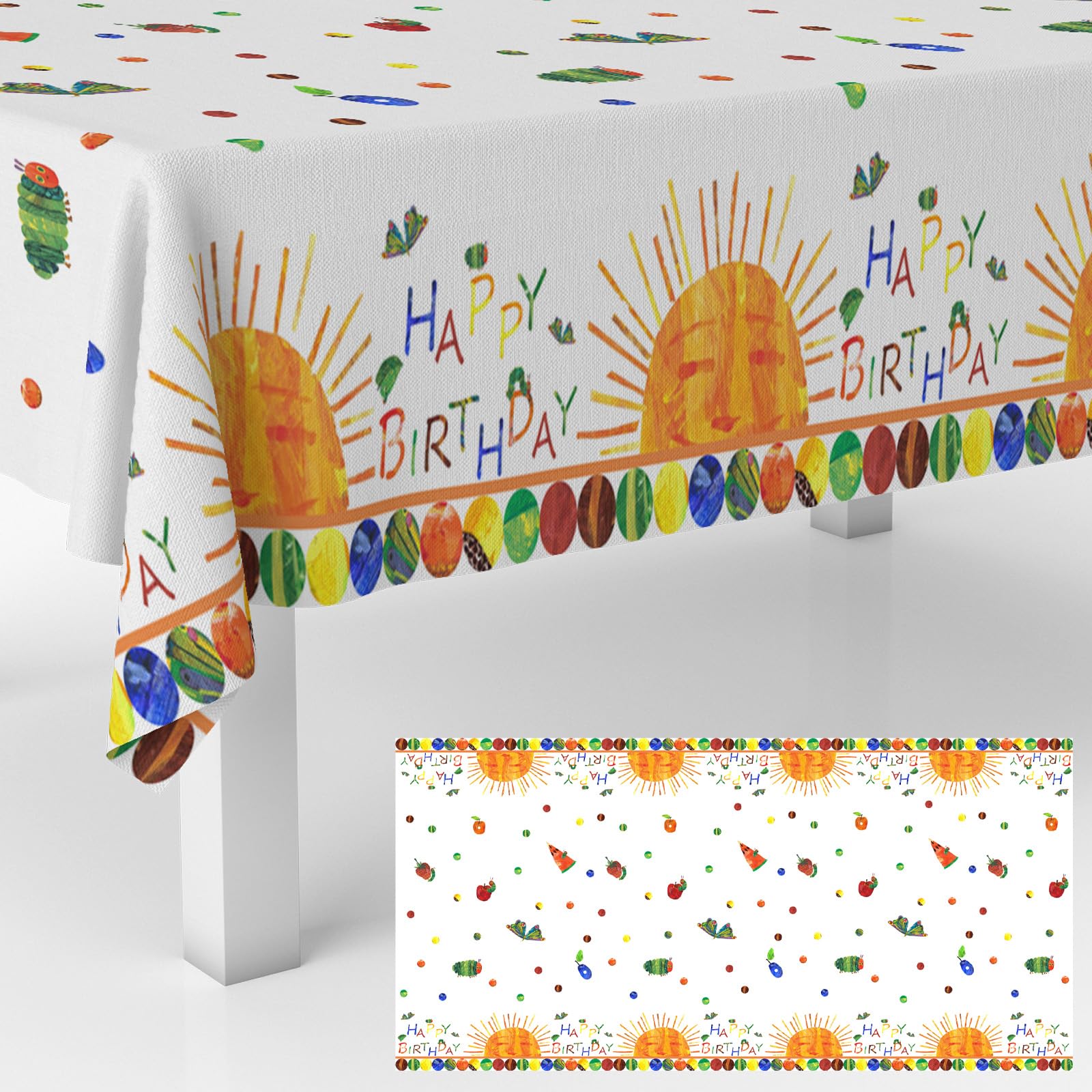Amazon.com: The Very Hungry Little Cartoon Caterpillar Tablecloths ...