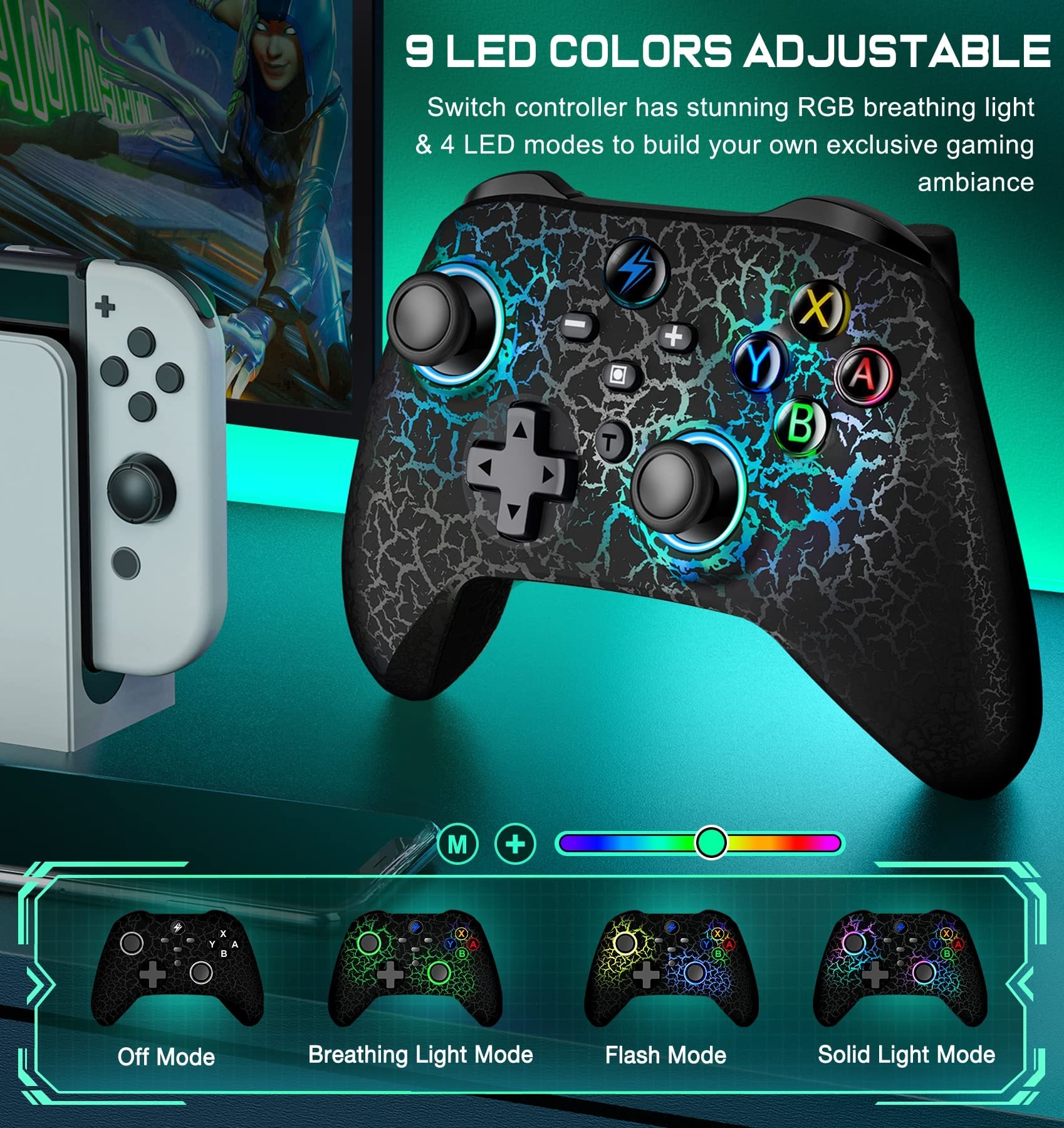 Snapklik.com : EXTREMECOOL Switch Controller For Switch/Lite/OLED Controller, Wireless Switch ...