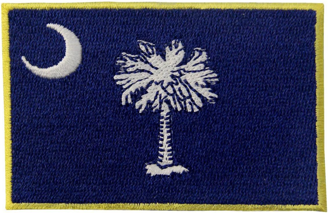 Amazon.com: South Carolina State Flag Embroidered Emblem Iron On Sew On ...