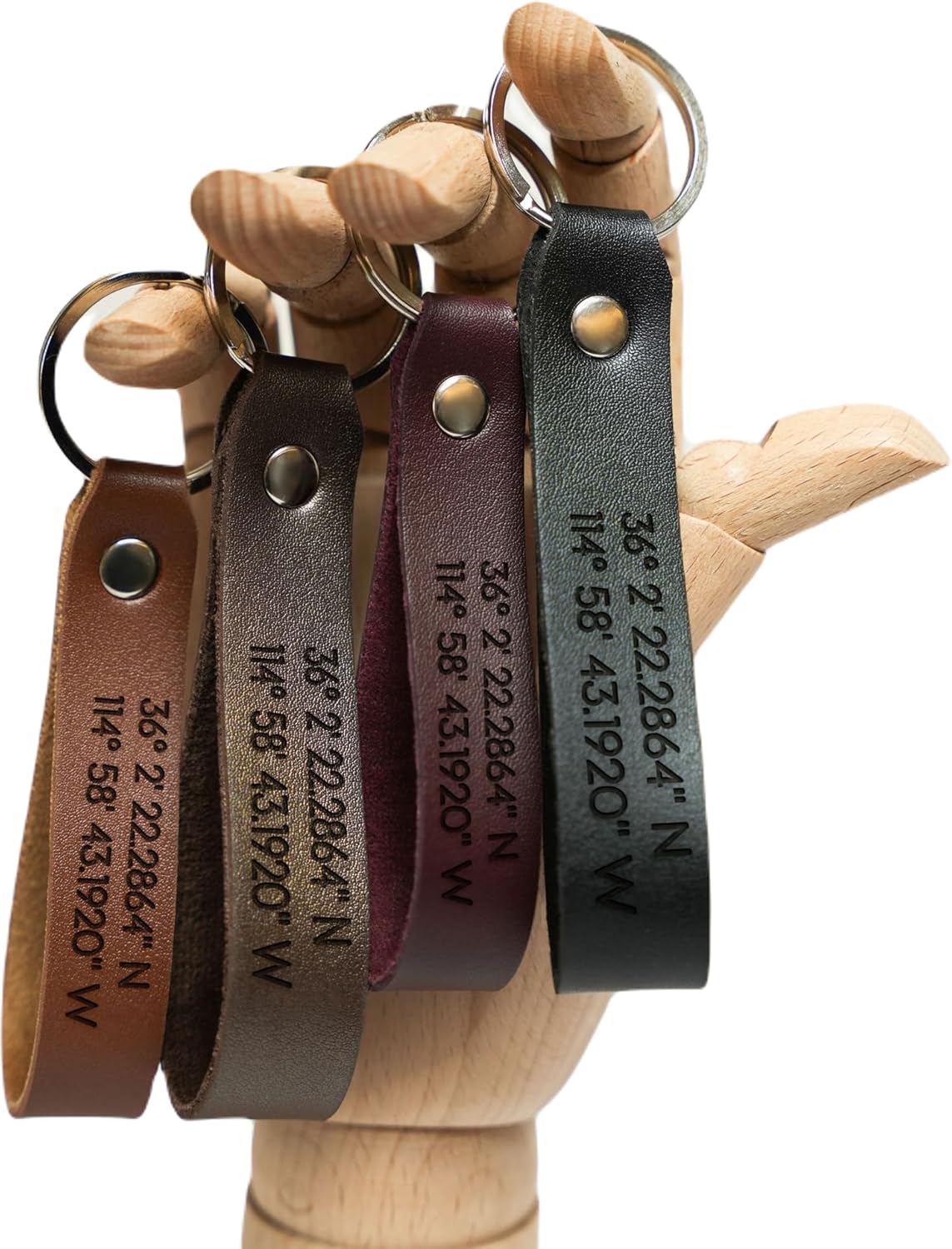 Amazon.com: asrincodesigns Personalized Coordinates Keychain – Custom ...