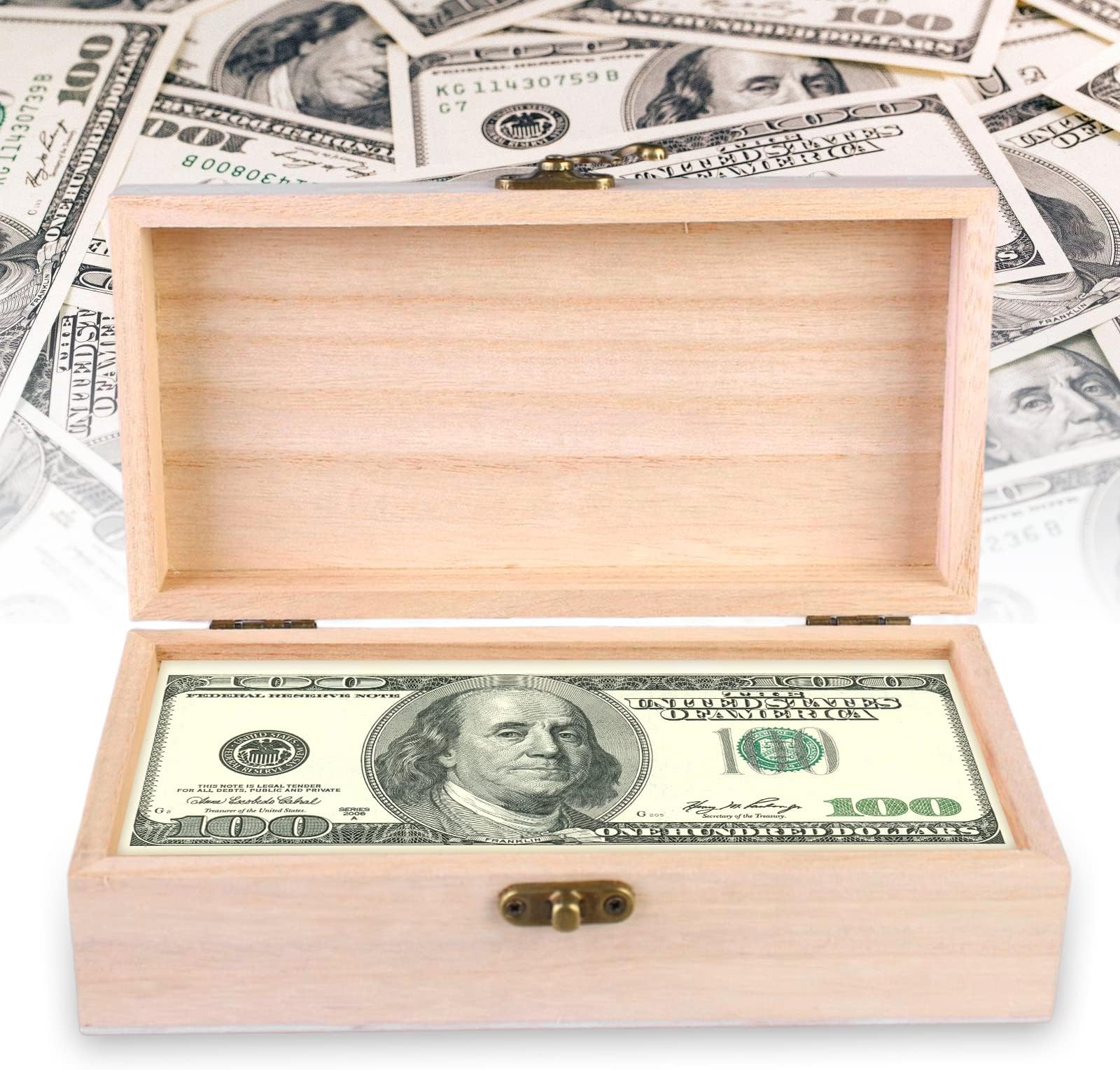 Amazon.com: Wooden Lockable Currency Tray Box: Single Row Currency Tray ...