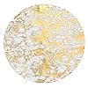 Amazon.com: Snowkingdom Gold Placemats Set of 24 Round 13 Inch Gold ...