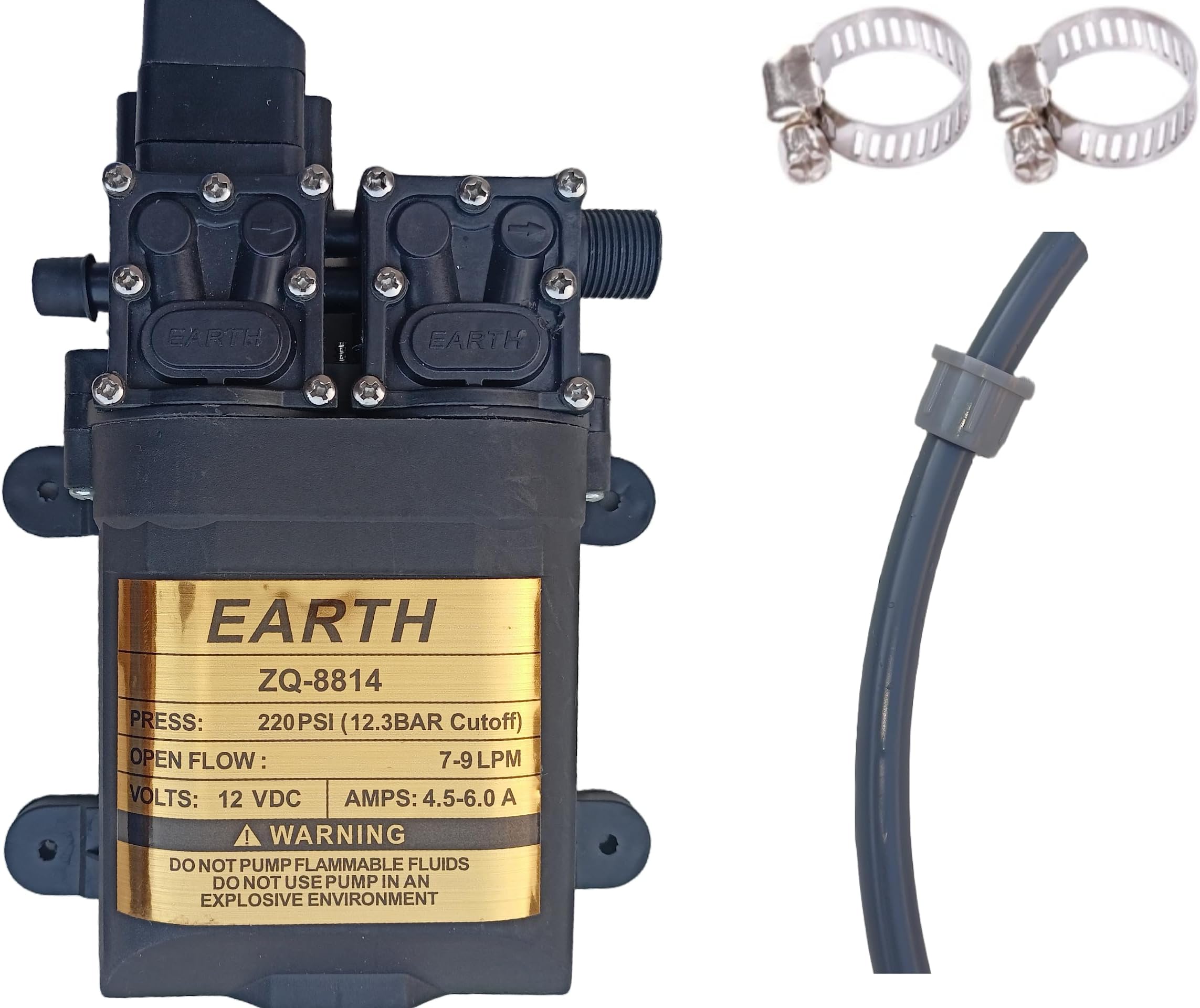 TAJ SUPER Heavy Duty 12V DC Moter Pump set 110 PSI | Micro Electric ...