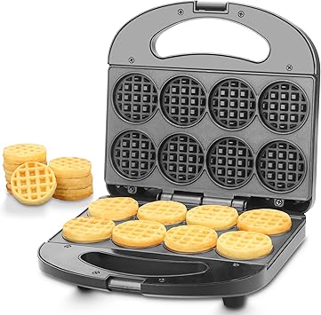 Amazon.com: FineMade Mini Waffle Maker, Mini Waffle Iron, Waflera ...