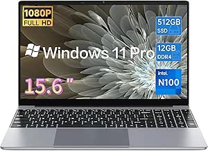 Amazon.com: Gezoon 15.6 inch Laptop, 12th Alder Lake N100(Turbo 3.4GHz ...