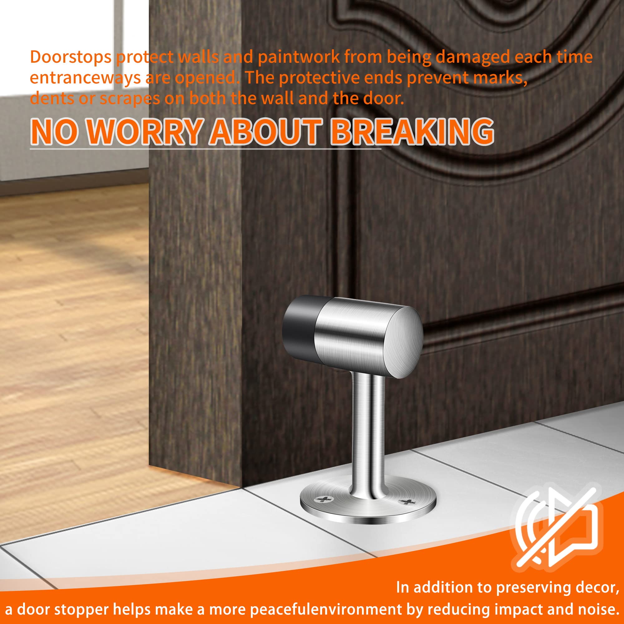 Snapklik.com : TPOHH 3 Inch Height Zinc Alloy Floor Mount Bumper ...