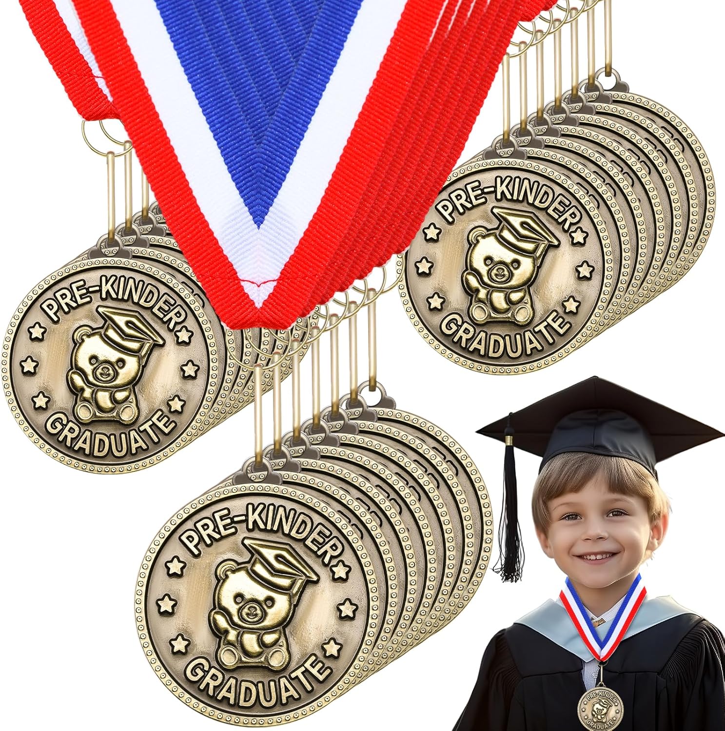 Amazon.com : Remuuly 30 Pcs Kindergarten Graduation Medals for Kids 2 ...