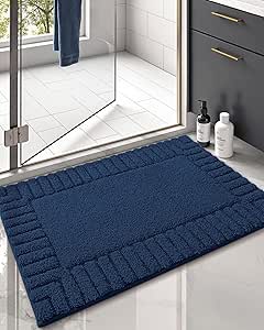 Amazon.com: Color&Geometry Small Bath Rugs Non Slip Washable, 16"x24 ...