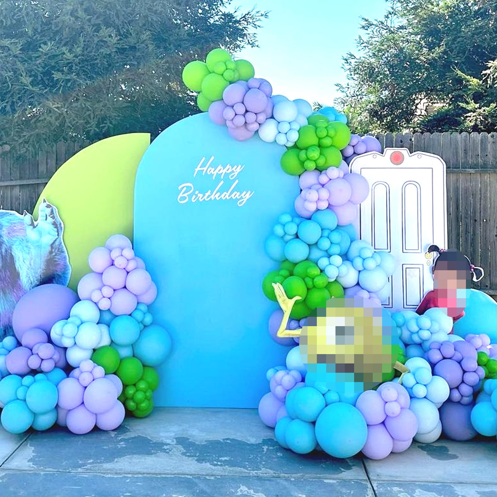 Snapklik.com : Monster Balloons Arch Kit, Monster Cartoon Inc Party ...