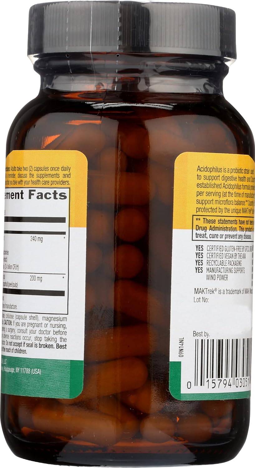 Country Life Acidophilus sin lácteos con pectina, 2.4 mil millones de ...