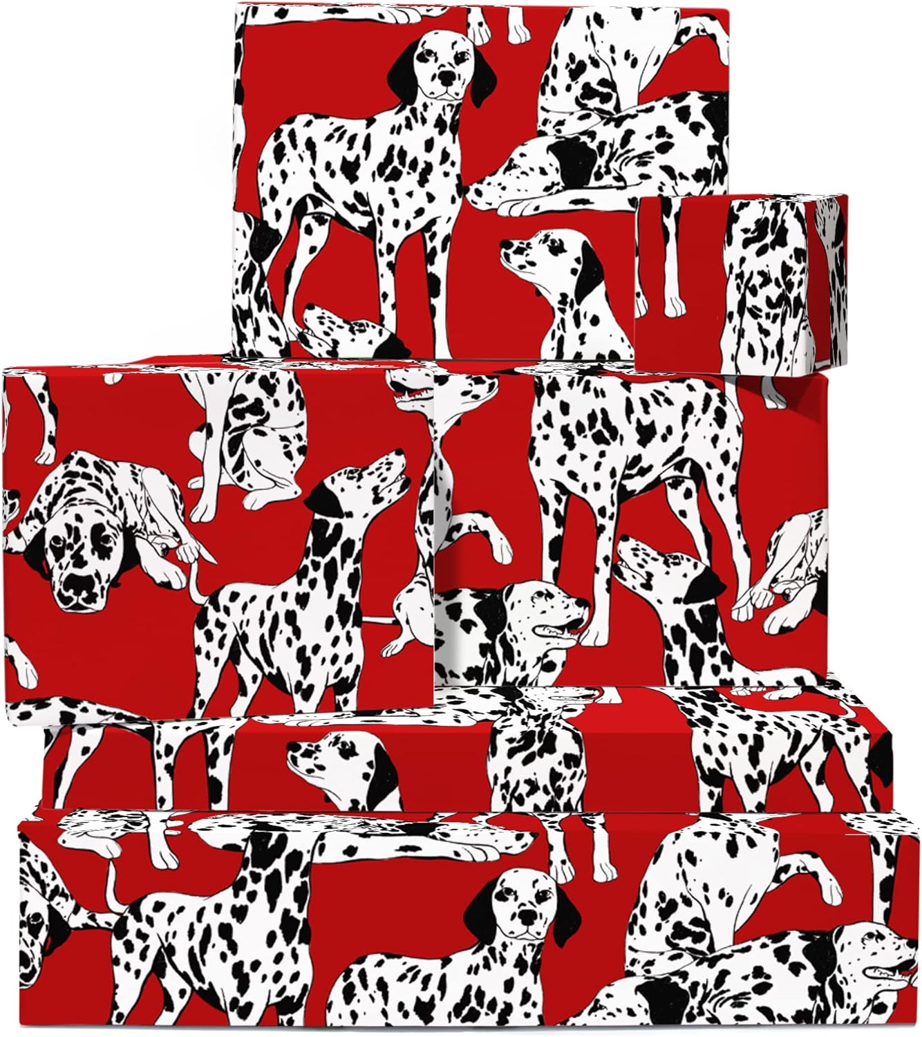 Dog Wrapping Paper - Dalmatian Print - Birthday Wrapping Paper - 6 ...