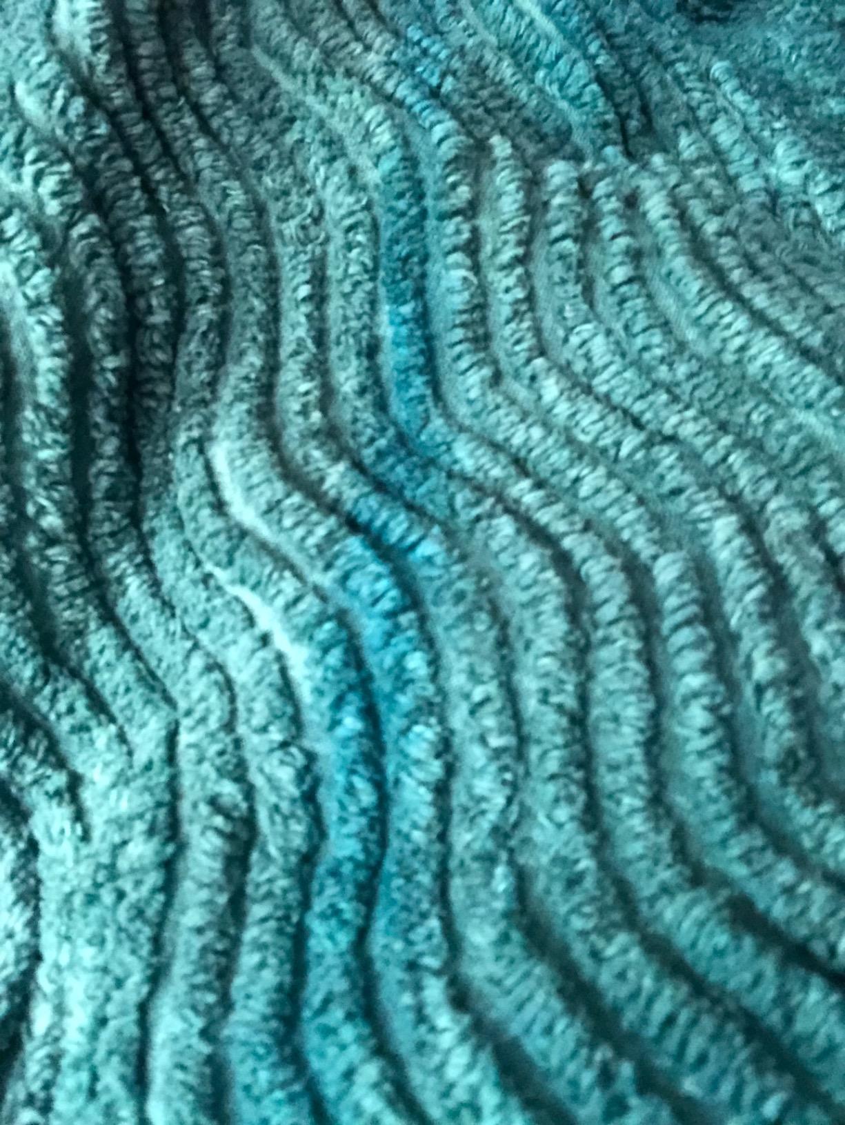 NDK New York Women's Zipper Front Chenille Bathrobe 100% Cotton Length ...