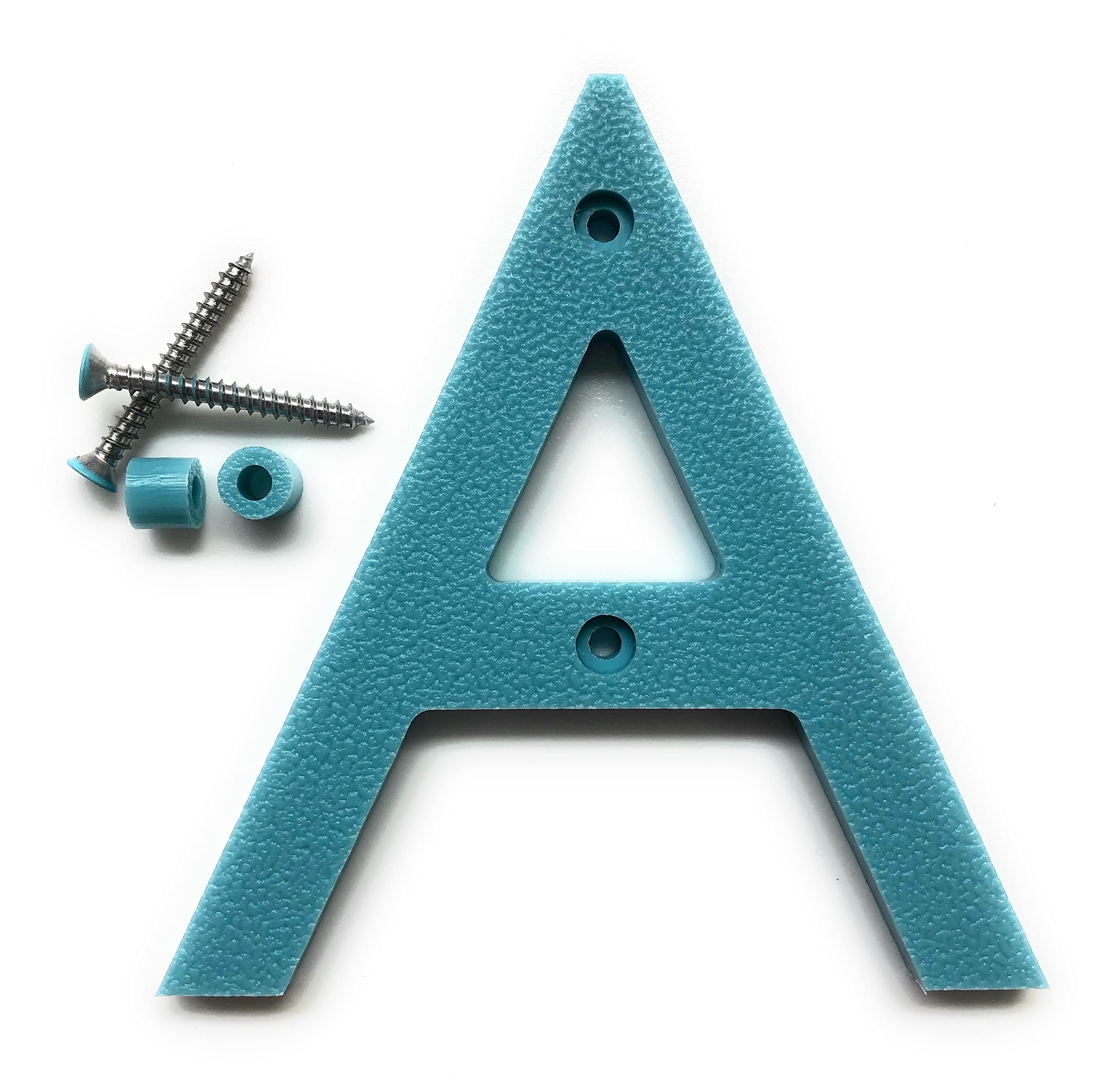Amazon.com: Aqua House Numbers for Mailbox Post, 4 Inches tall, plastic ...