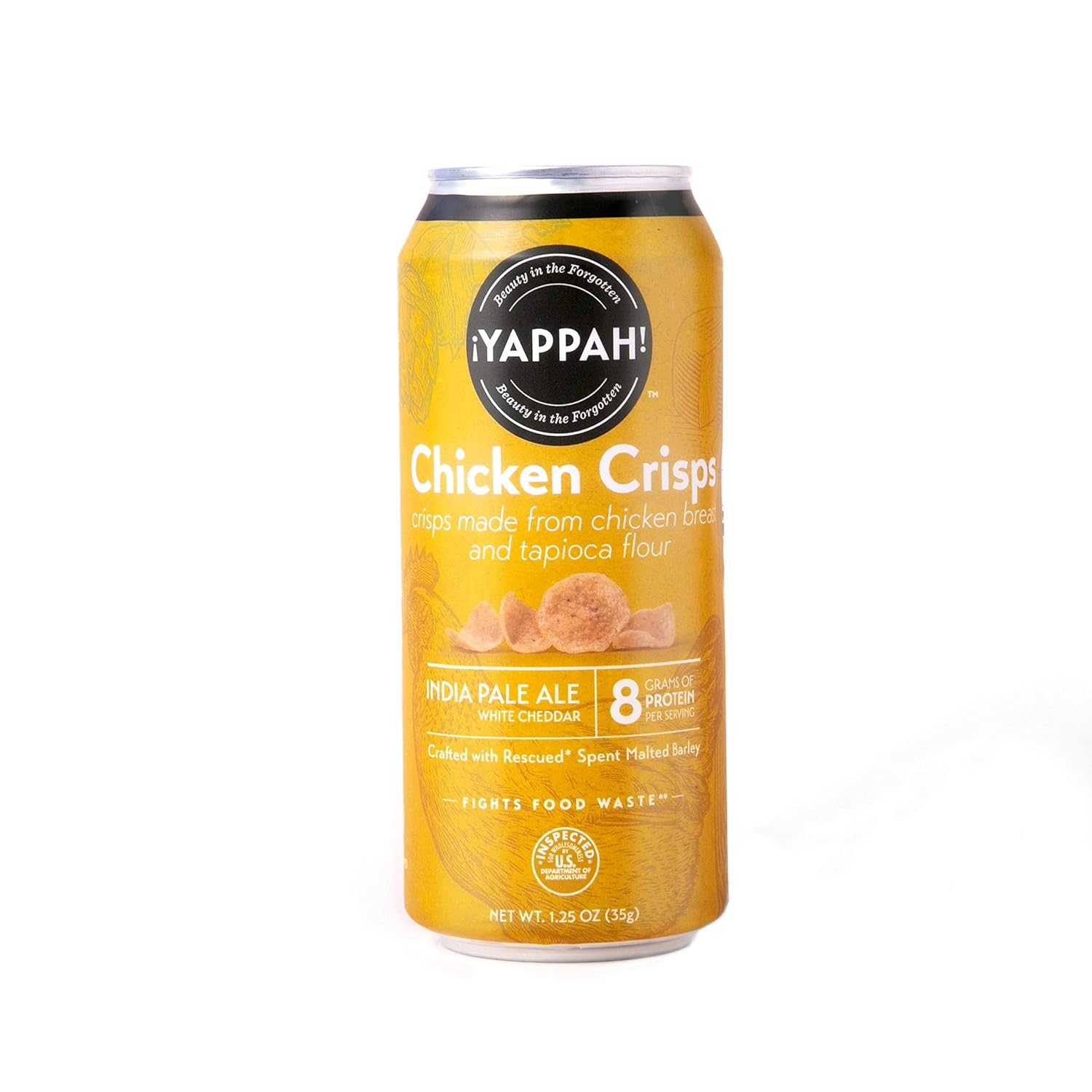Amazon.com: YAPPAH! IPA White Cheddar Chicken Crisps, 1.25 oz