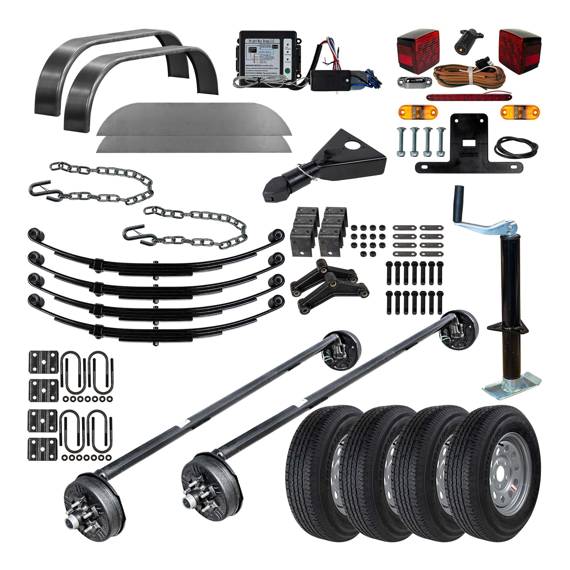 Amazon.com: The Trailer Parts Outlet - 3.5k TK Tandem Axle Trailer ...