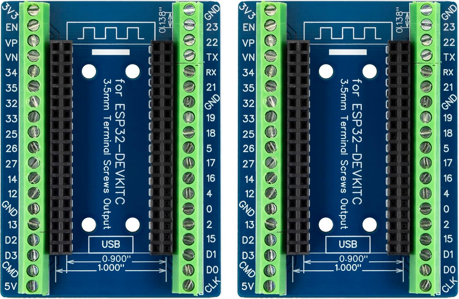 Jp Naughtystart Esp32ブレークアウトボード 35mm 014インチ ターミナルgpio拡張