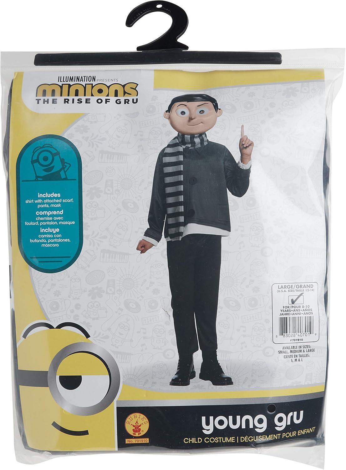 Amazon.com: Rubies unisex-child Child's Minions Rise of Gru Costume ...