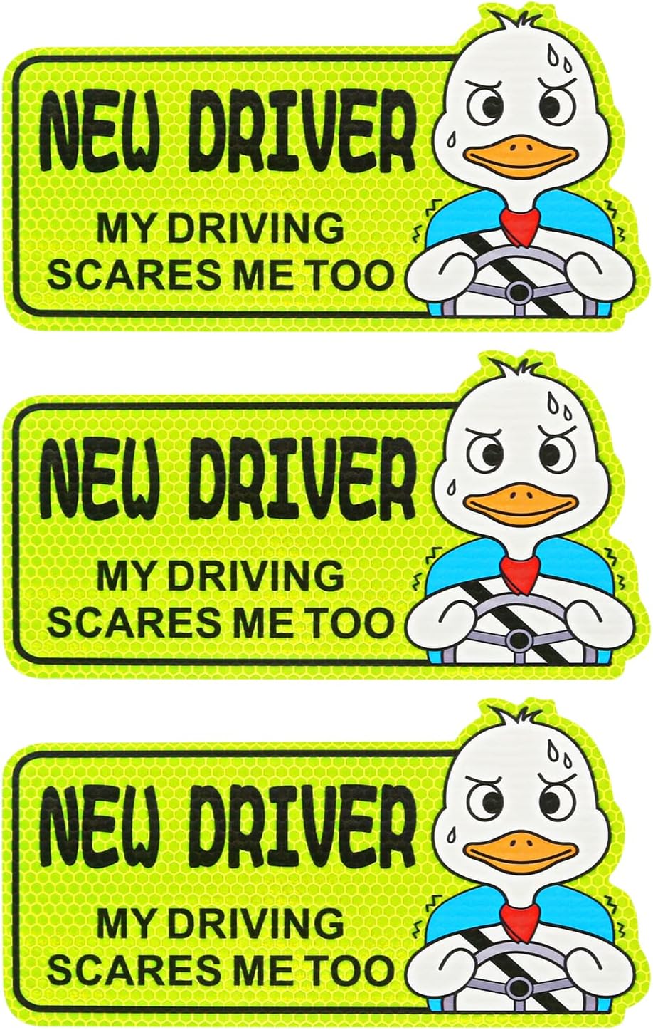 Amazon.com - New Driver Please Be Patient Car Window Decal, 8 inches ...