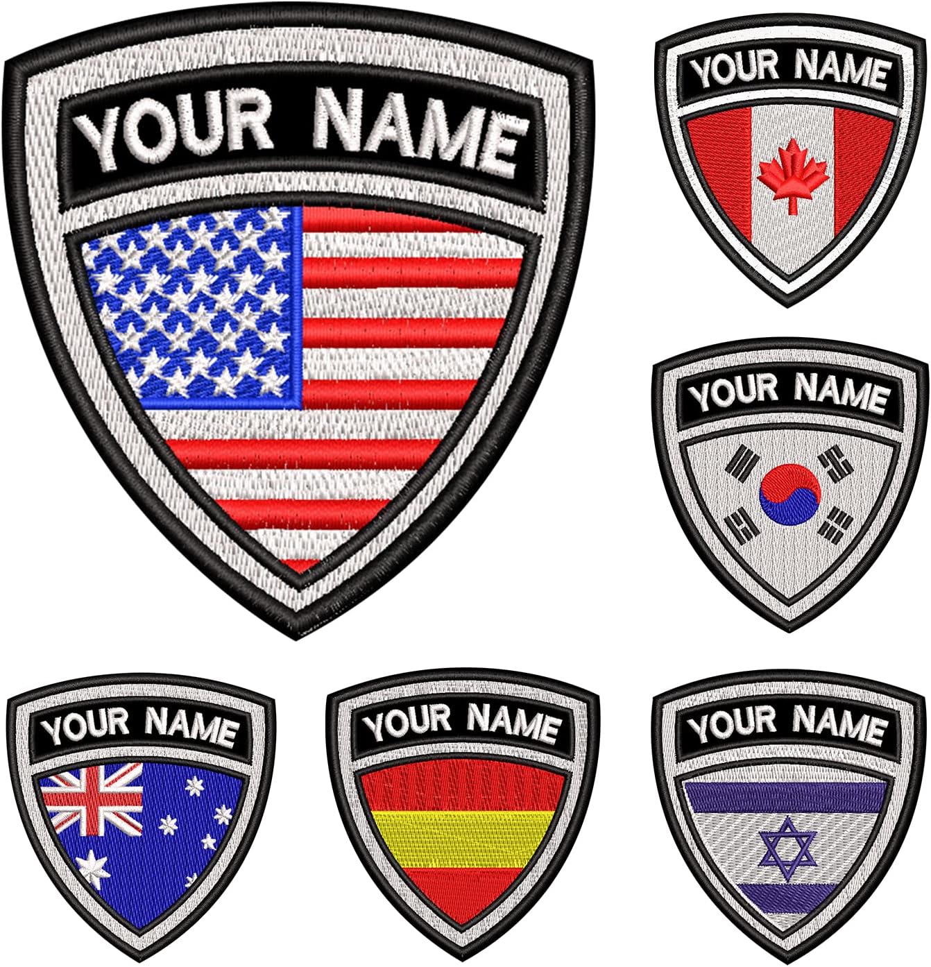 Amazon.com: Custom US Military Name Patch, Custom Embroidery Name ...