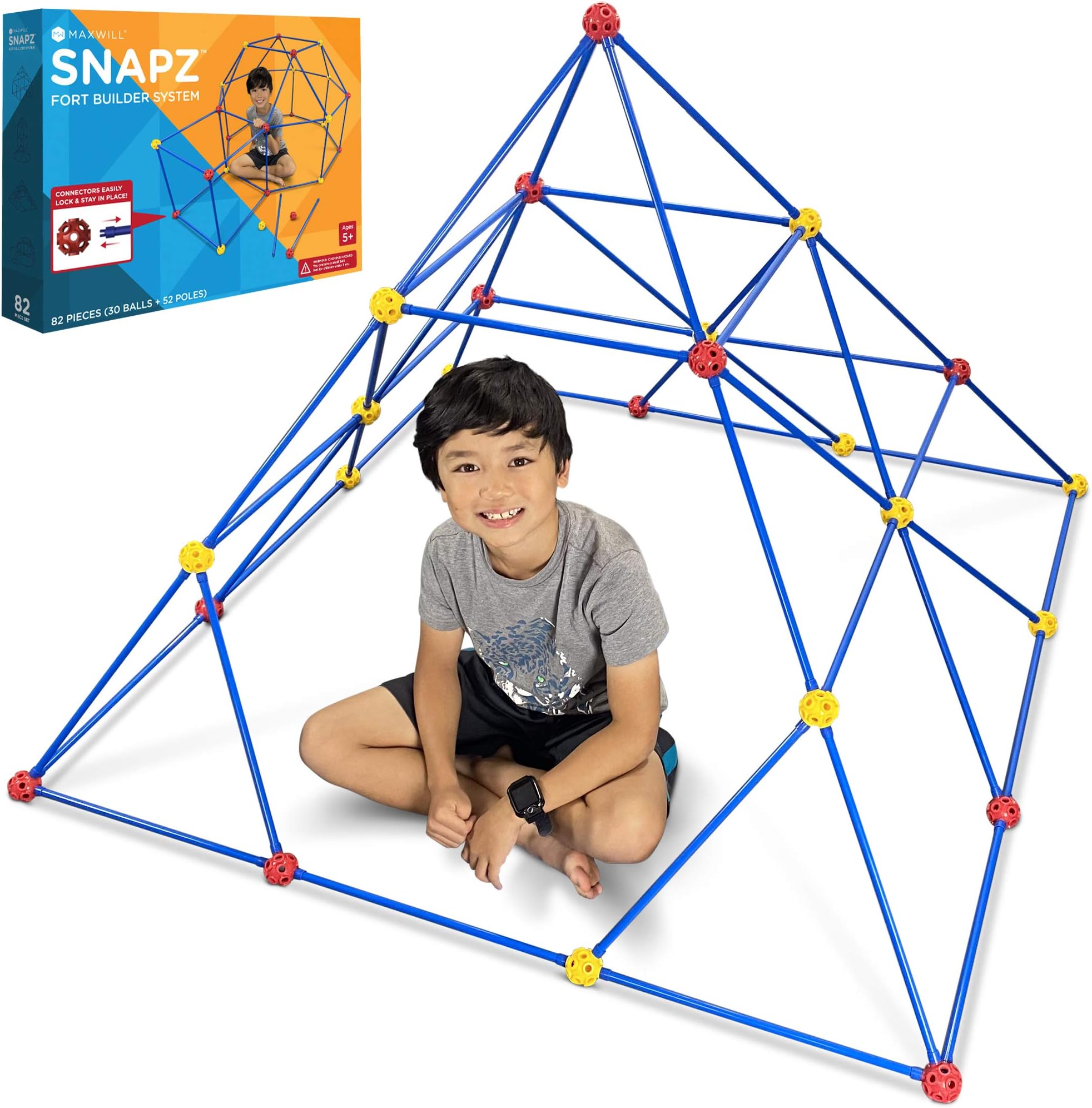 175 Pcs Fort Building Kit for Kids - Play Tent Rocket Castle ...