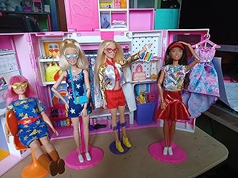 Amazon.com: Barbie DC Comics Fashion, Blue : Toys & Games