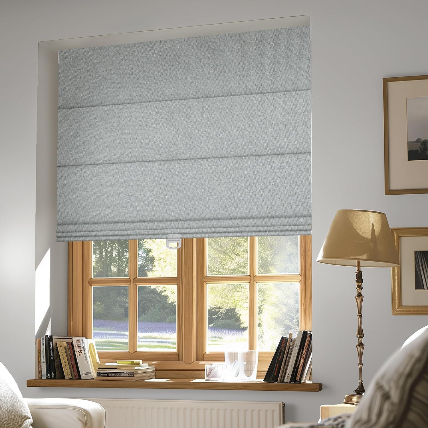 Amazon.com: BERISSA Cordless Roman Shades for Windows Blackout and Heat ...
