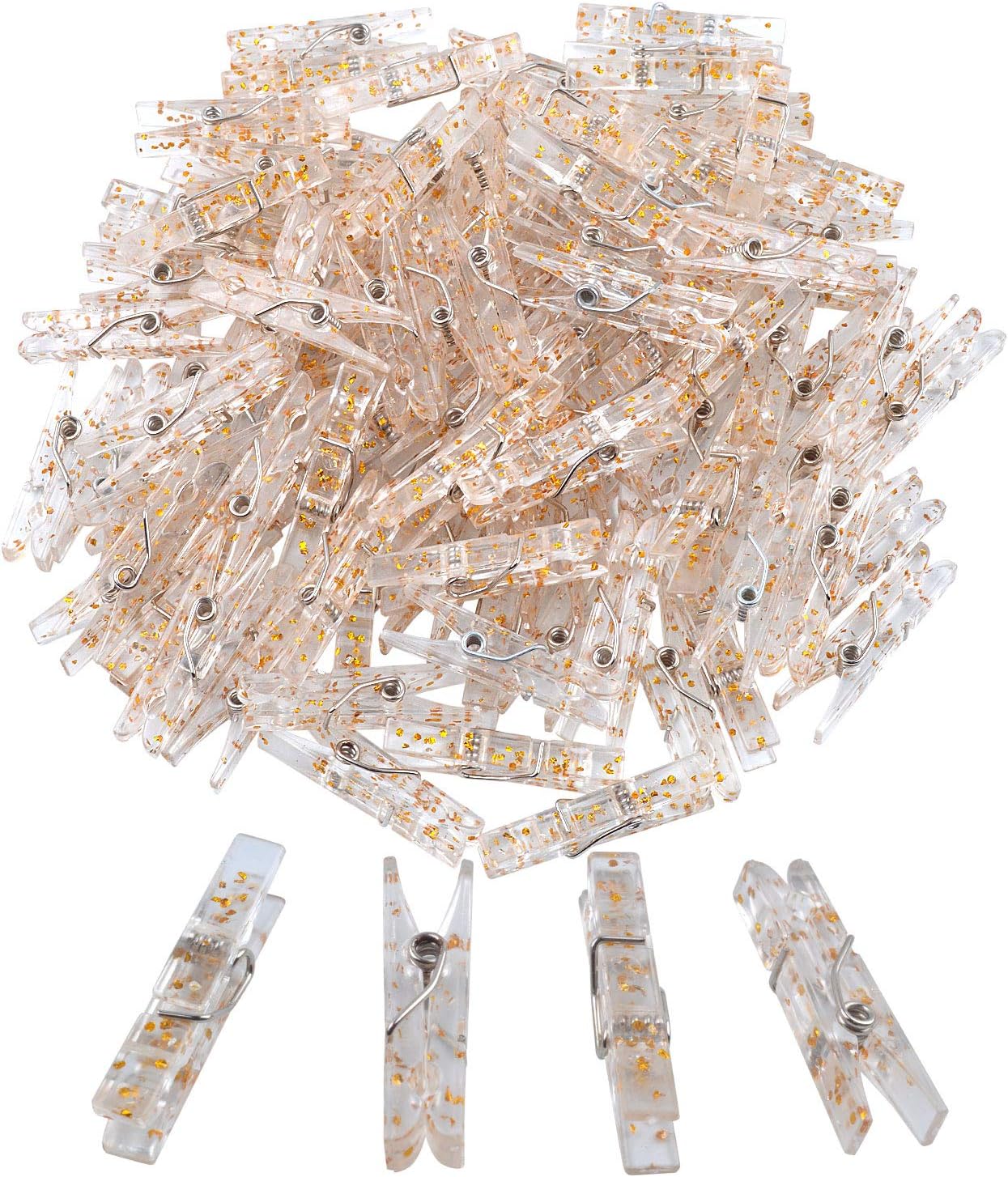 Amazon.com: 100 Pieces Clear Plastic Utility Paper Clip, Photo Paper ...