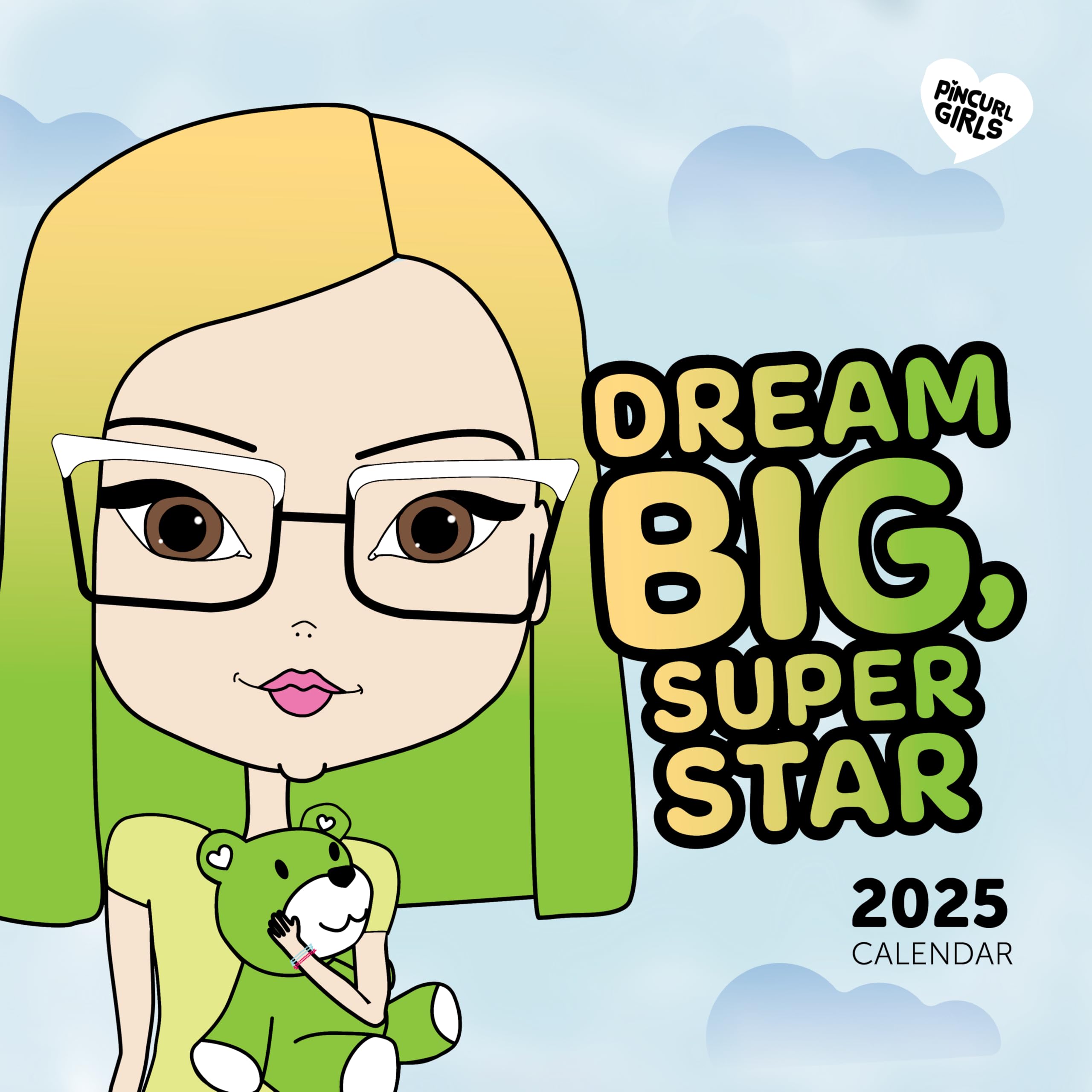 Amazon.com: 2025 Inspirational Wall Calendar for Girls - Monthly ...