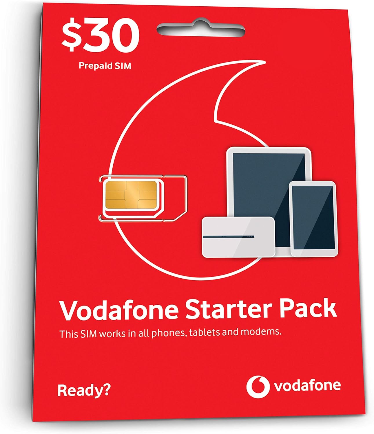 Vodafone $30 Prepaid Starter Pack : Amazon.com.au: Electronics