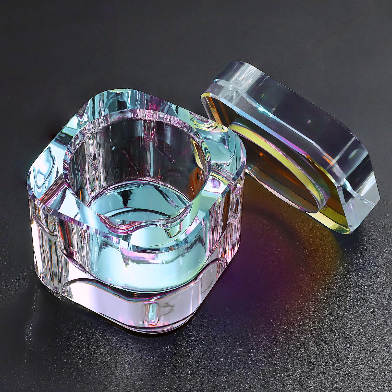 Amazon.com: Udefineit Nails Tips Art Dappen Dish with Lid, Heavy Duty ...