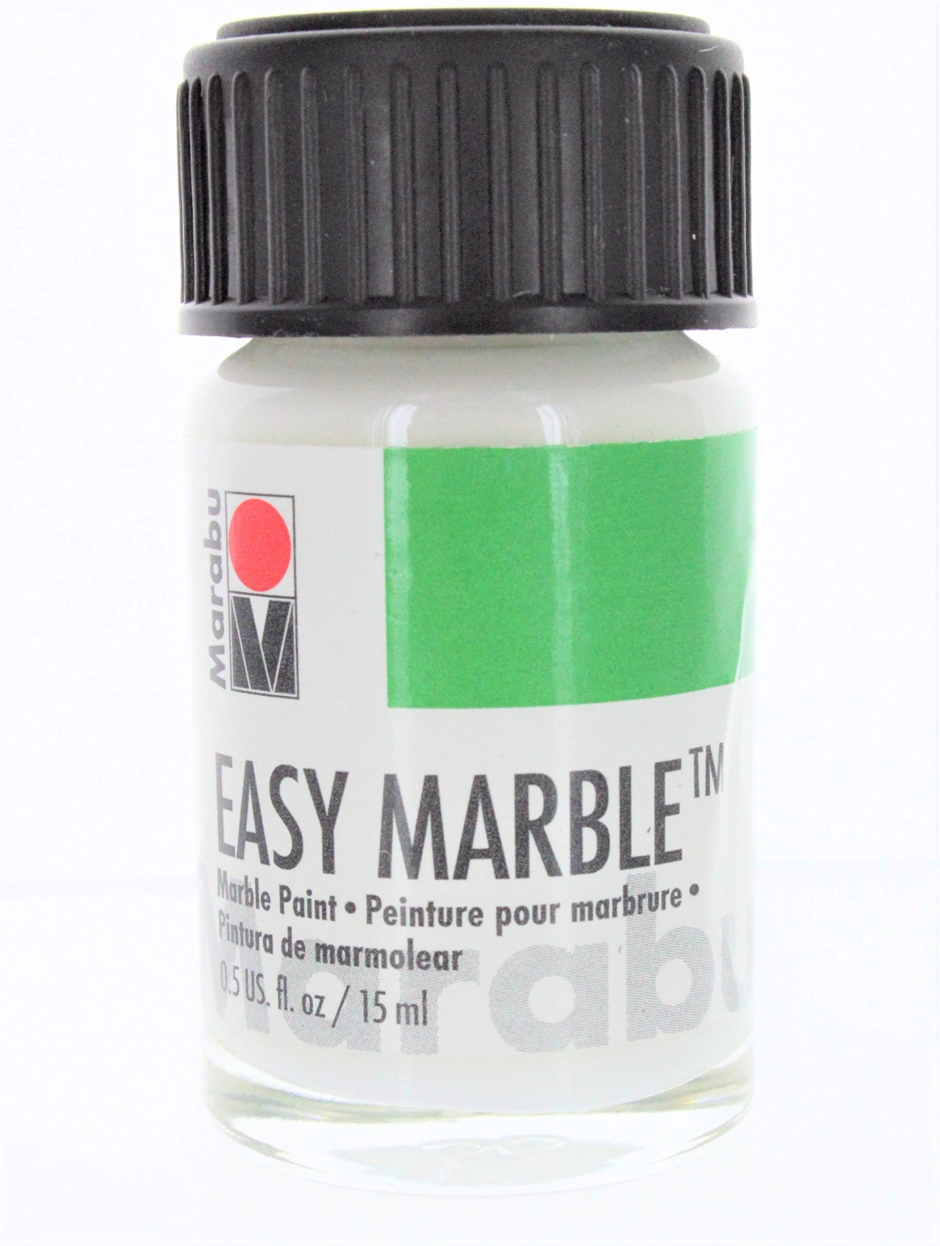 Amazon.com: Marabu Easy Marble Paint, 15ml (White) : Toys & Games