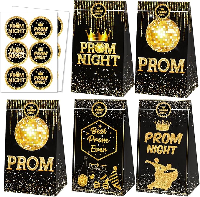 Amazon.com: HOWAF 12pcs Prom Night Gift Bags for Graduation Prom Night ...