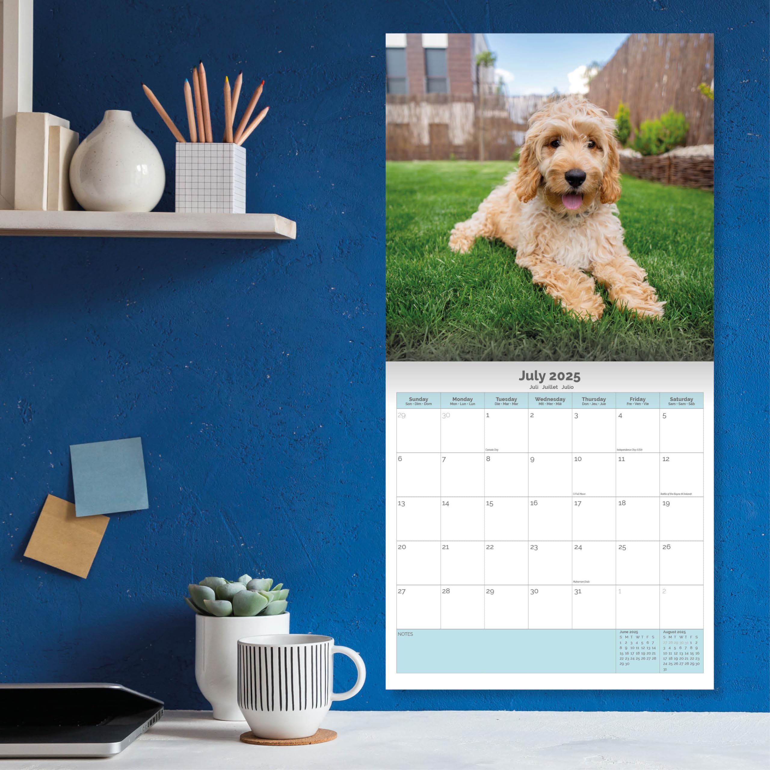 Baker and Bray Cockapoo Puppies Calendar 2025, Large Square Wall ...