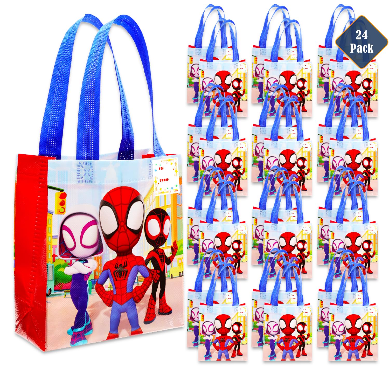 Amazon.com: Spidey and His Amazing Friends Party Favor Bag Set – 24 ...
